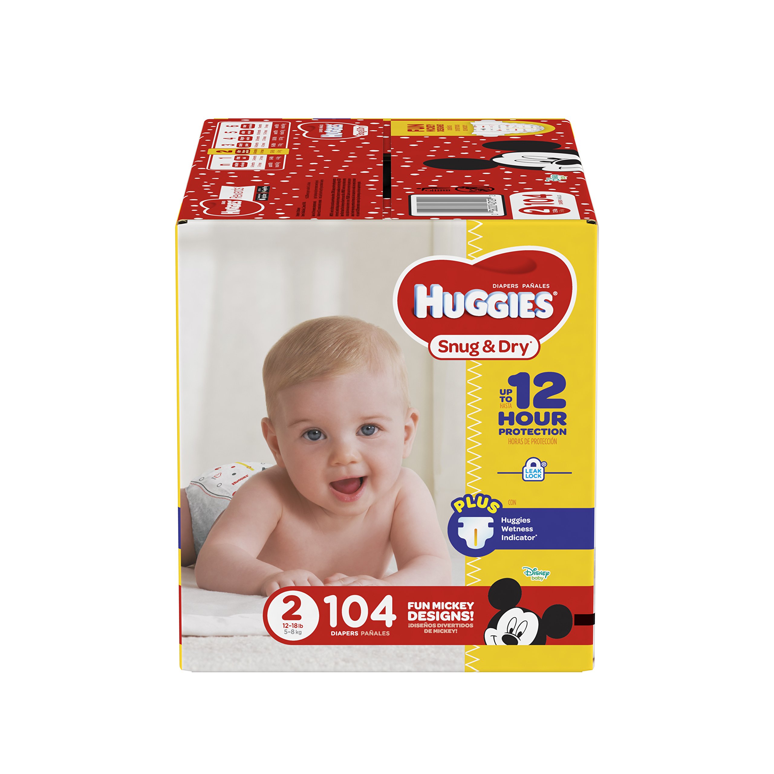HUGGIES Snug & Dry Diapers, Size 1, 112 Count, BIG PACK (Packaging May Vary)