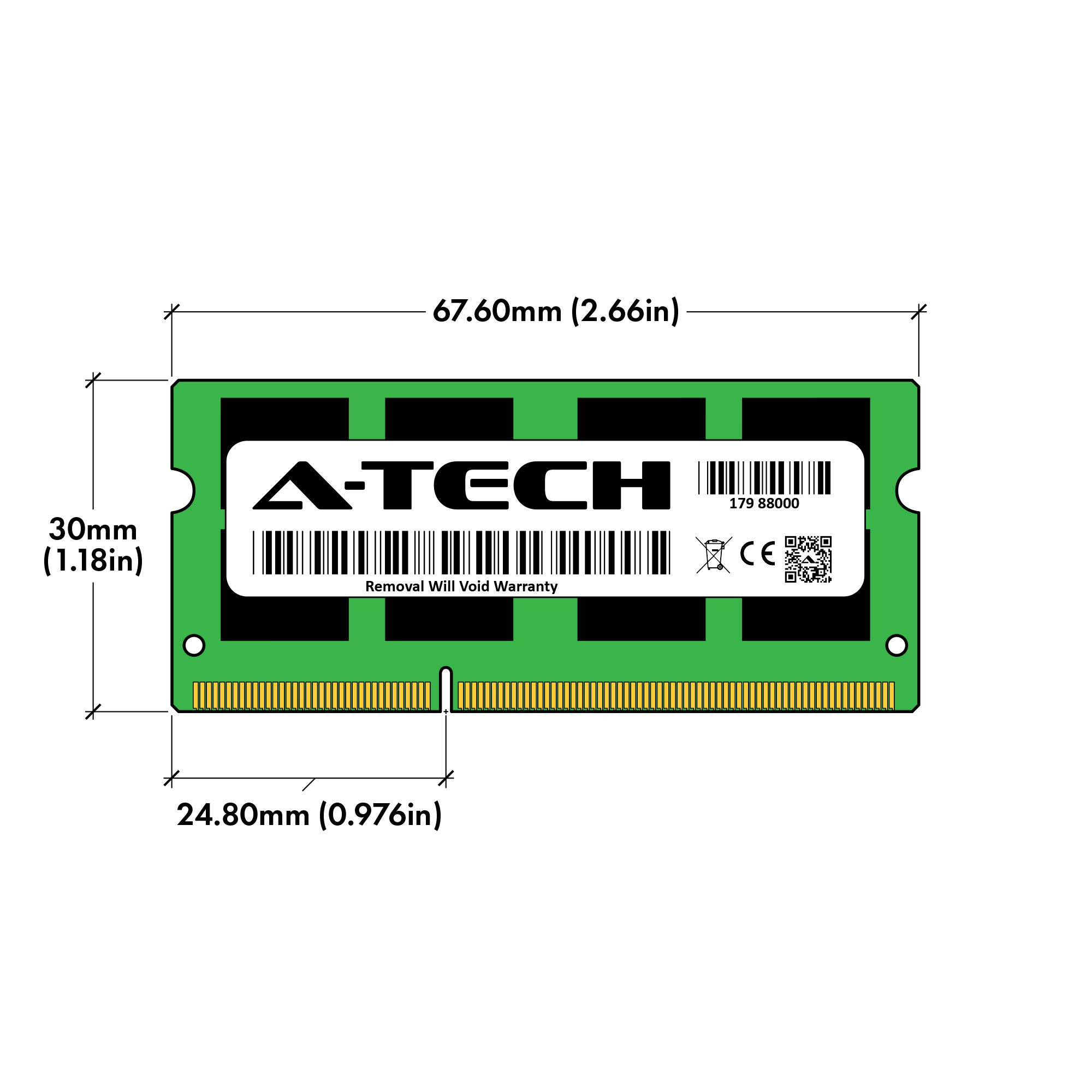 A-Tech 8GB RAM Replacement for Samsung M471B1G73QH0-YK0 | DDR3/DDR3L 1600MHz PC3L-12800 2Rx8 1.35V SODIMM 204-Pin Memory Module