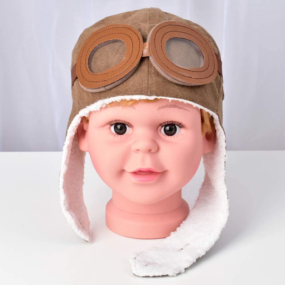 HUIANER Soft Warm Winter Hat for Baby Kid Boys Girls, Theme Party, Photography Props(Brown)