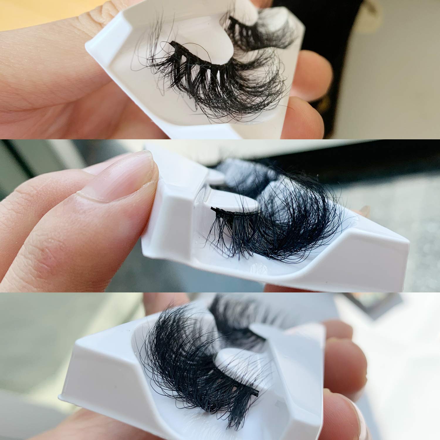 ACROWN 5D 25mm Lashes Mink Full Volume Cruelty-free Siberian 3D Mink Strip Eyelashes 3 Pack