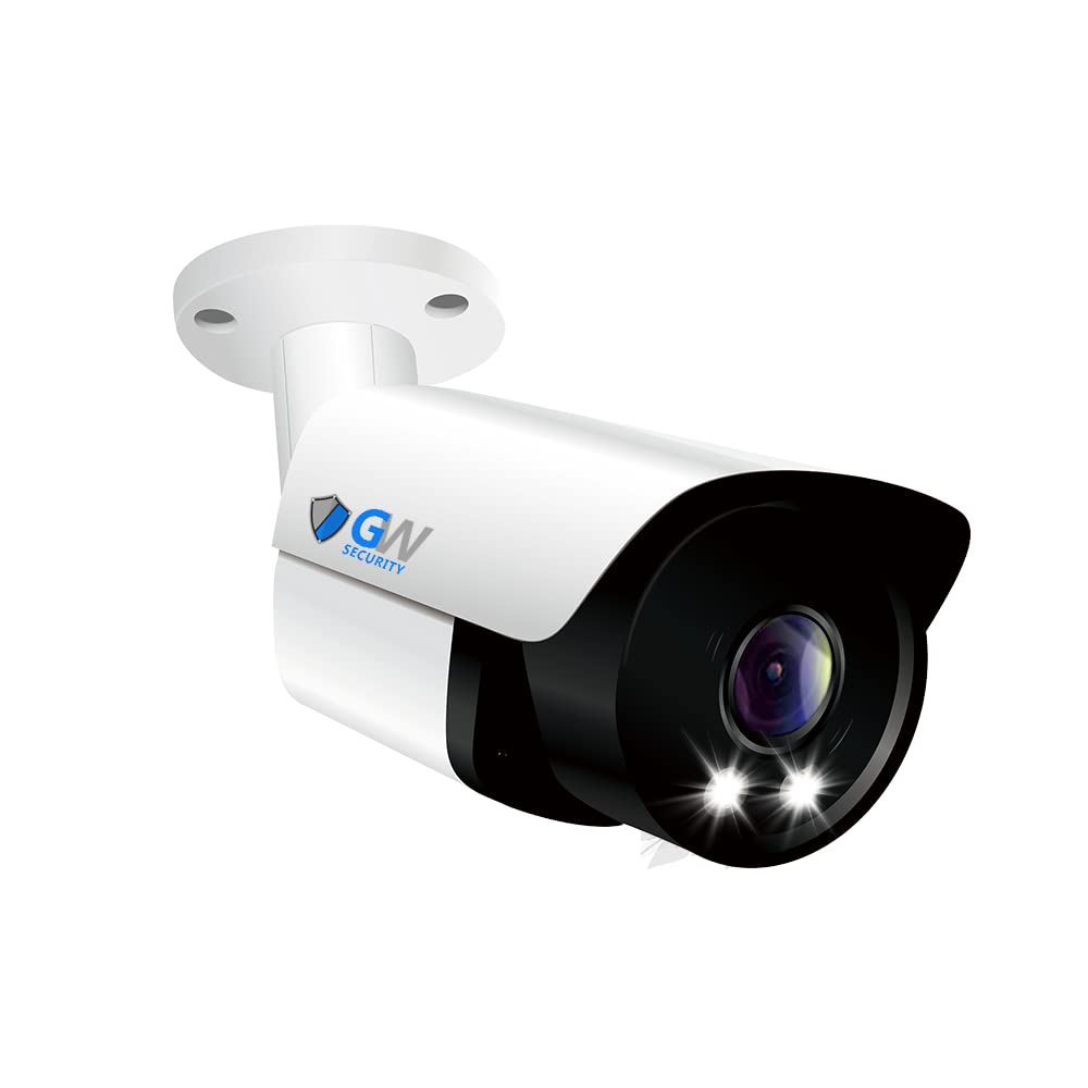 GW Security 8 Channel 4K NVR H.265 8MP Fulltime Color Night Vision Security Camera System with 8 UltraHD 4K IP Two-Way Audio Outdoor PoE Security Cameras, Smart AI Human & Car Detection