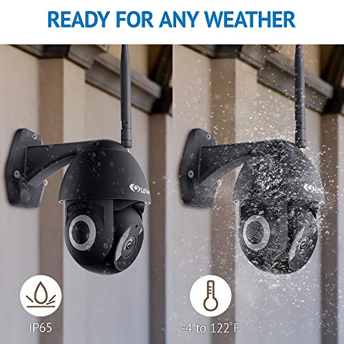 LaView Security Camera Outdoor,1080P HD Wi-Fi Home Security Cameras with Pan/Tilt 360 View,Night Vision,2-Way Audio,IP65,Motion Detection Activity Alert,Easy Set Up,USA Cloud Service with Alexa