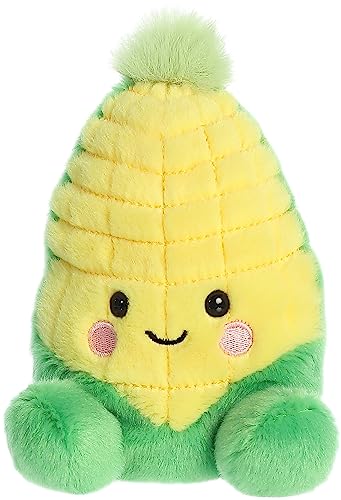 Aurora® Adorable Palm Pals™ Wavey Corn™ Stuffed Animal - Pocket-Sized Fun - On-The-Go Play - Yellow 5 Inches
