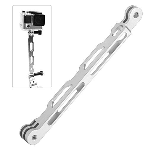 Action Camera Extension Portable Action Camera Tactics Extension Rod CNC Aluminium Alloy Extension Handle Bracket for Gopro(Gray)