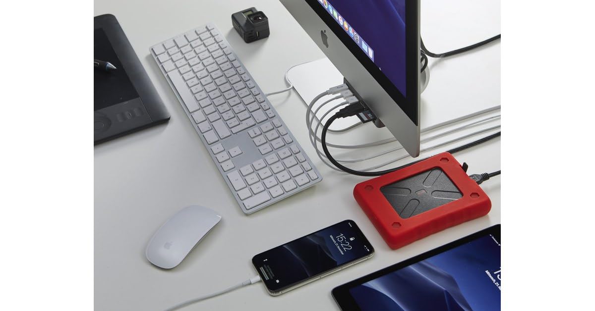 lmp USB-C Attach Hub Silver – USB-C Hub 7 Ports for iMac