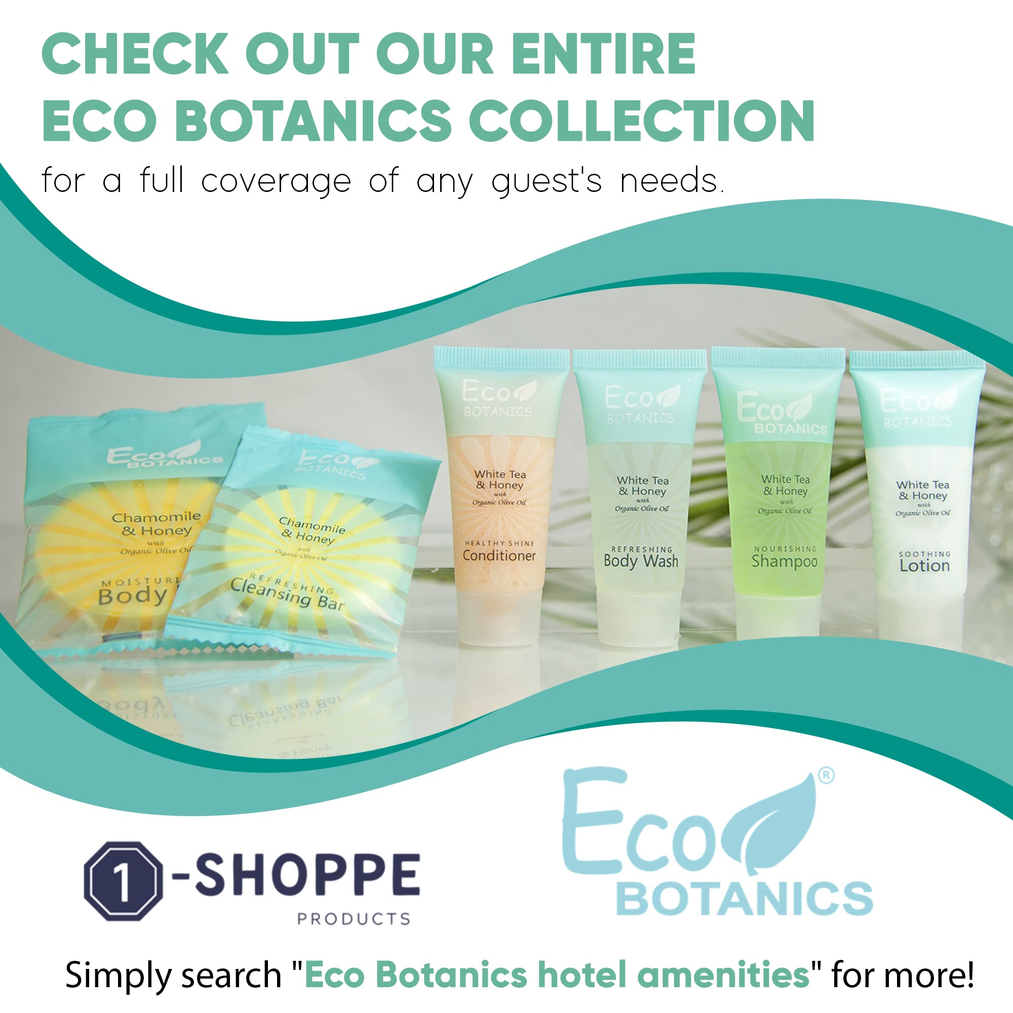 Eco Botanics Travel-Size Hotel Conditioner, 0.85 oz. (Case of 100)