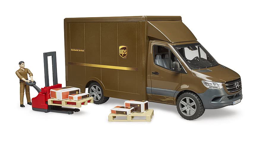 Bruder 02678 MB Sprinter UPS with Driver and Accessories