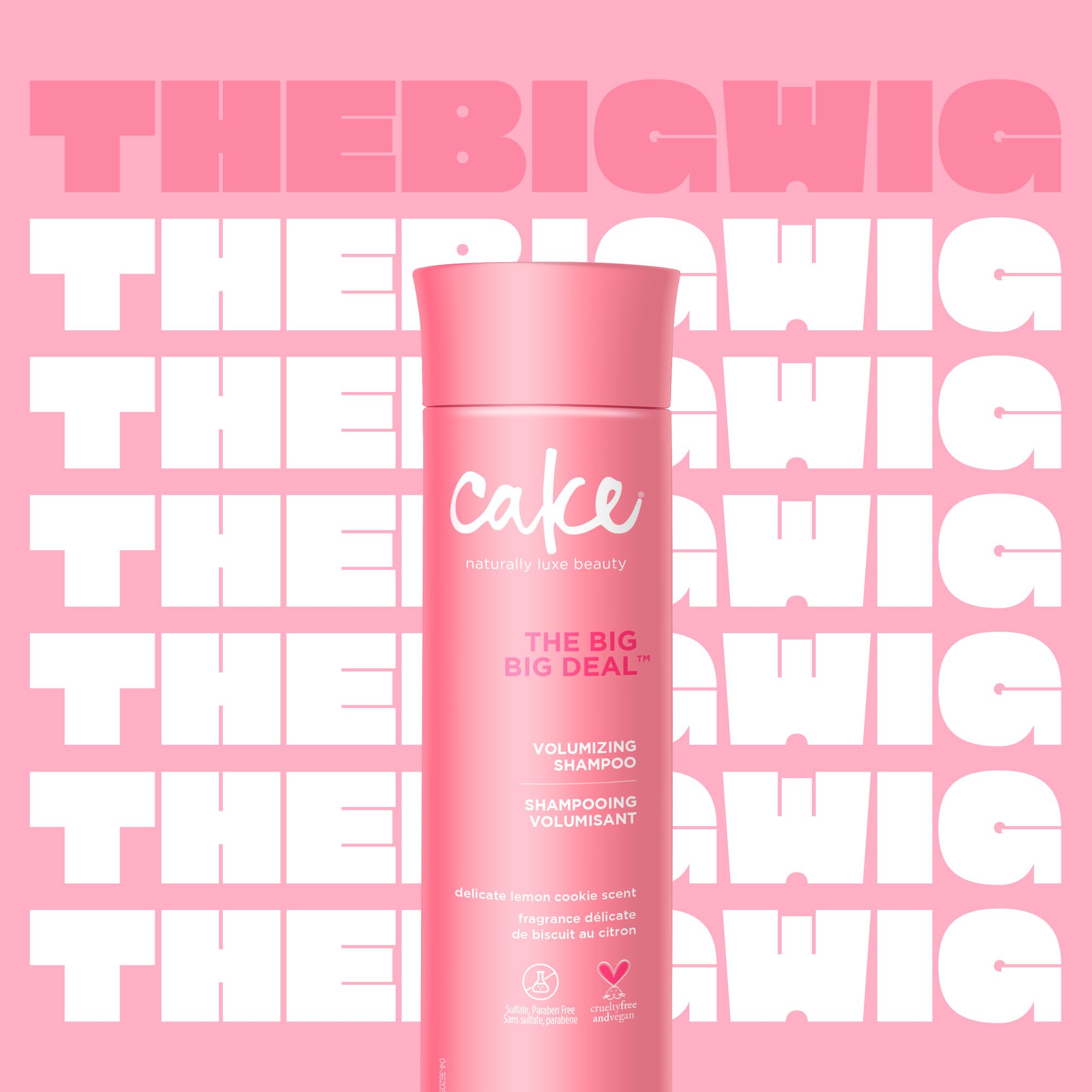 Cake Beauty Volumizing Shampoo, The Big Big Deal– Body Boosting & Weightless Cleansing – With Aloe Vera Rice & Soy Protein – For All Hair Types – 10 Fl Oz / 295 ml