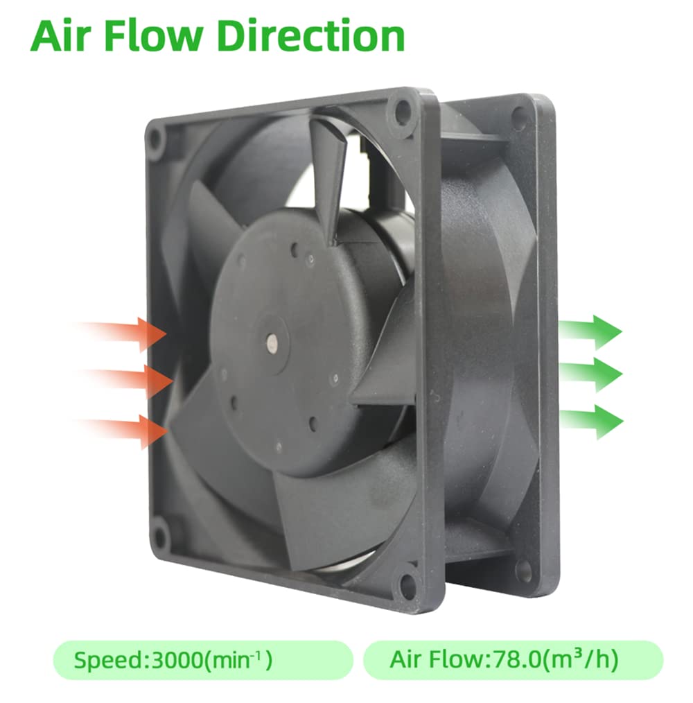 for ebmpapst 3312U 92x92x32mm DC 12V 0.2A IP68 Waterproof Axial Fan