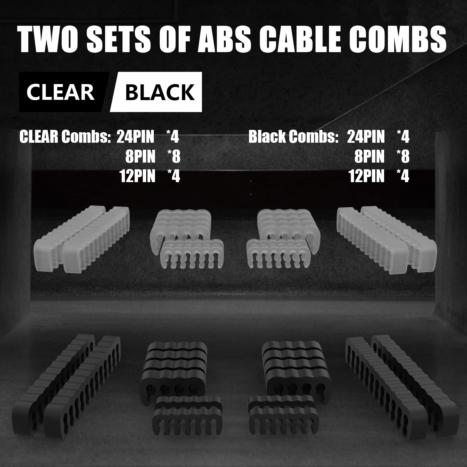 ABNO1 RTX 3090Ti 16Pin(12+4) to 3x8pin PCI-e 5.0 Sleeved Cable Extension 30CM Length with Combs,12Pin Compatible for 4070ti&4080&4090 Series (Single/White)
