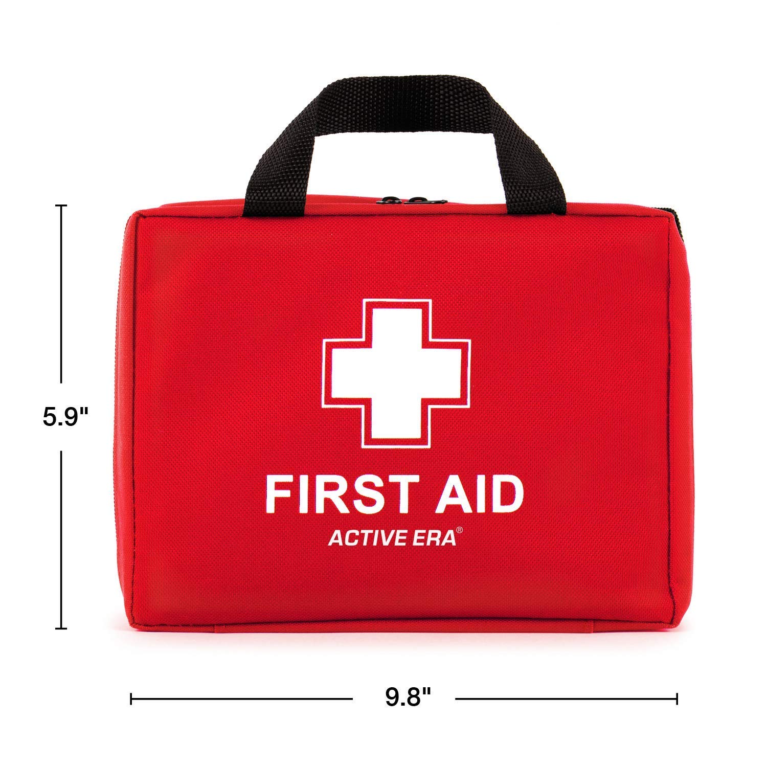 Active Era First Aid Kit - All-Purpose 260 Pieces First Aid Kit for Camping and Hiking with Medical Supplies and Handle - First Aid Kit for Home, Cars