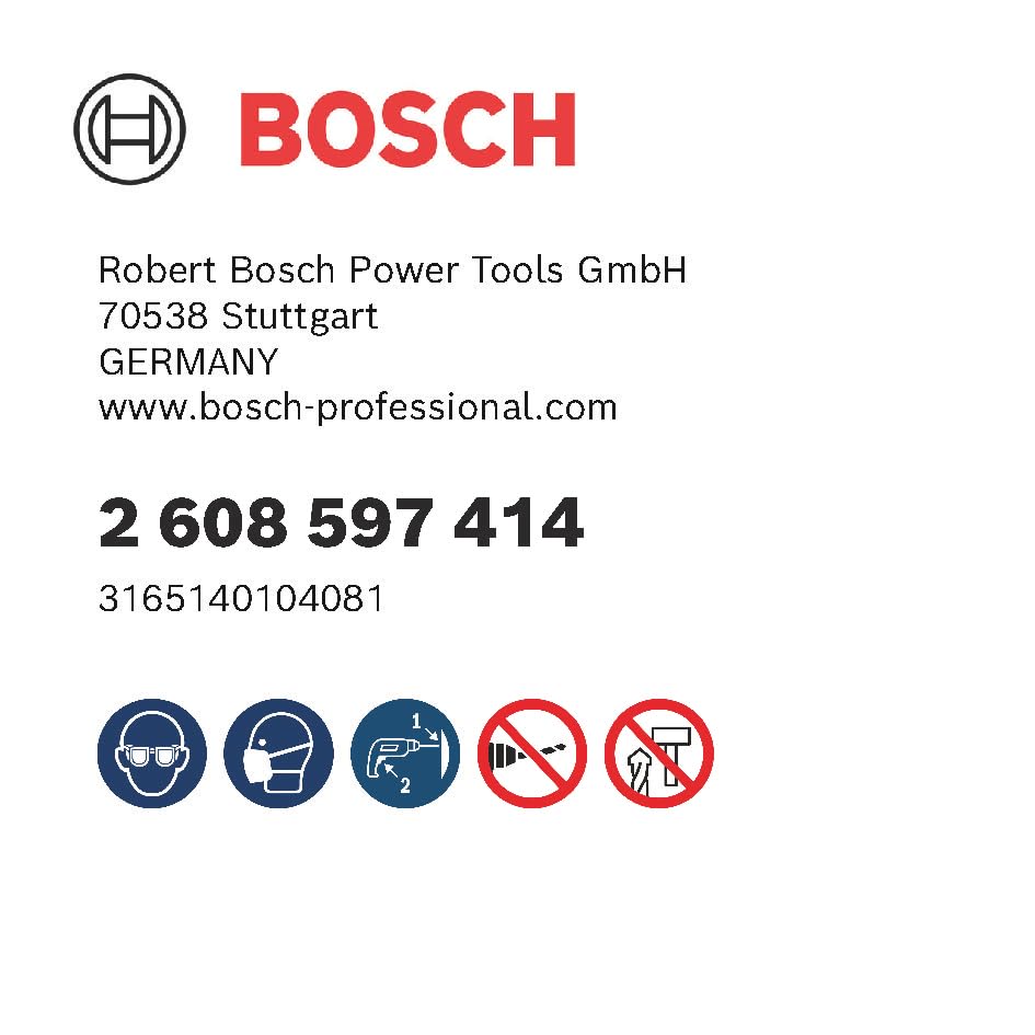 Bosch 2608597414 Formwork Drill Bit SDS+ 24mmx15.75In