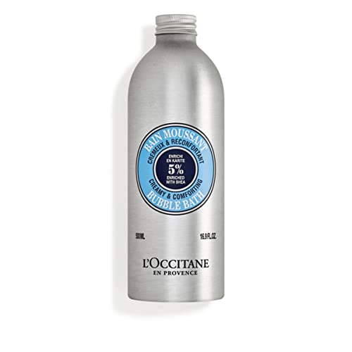 LâOCCITANE Creamy & Comforting Shea Butter Bubble Bath Enriched with 5% Shea, 16.9 Fl Oz (Pack of 1)