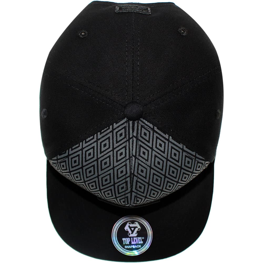 4350 DISTRICT Men's Adjustable Cotton Snapback Cap 8 (N21SVG72 RED)