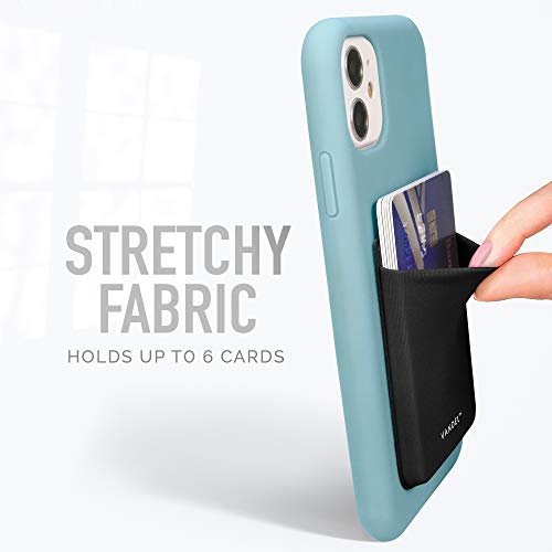 VANDEL Pocket โ Stick-On Fabric Phone Wallet Stick On for Women, Cute Credit Card Holder for Phone Case, Stick On Back of Phone Fabric Sleeve for iPhone Pocket, Stretchy Wallet Phone Case