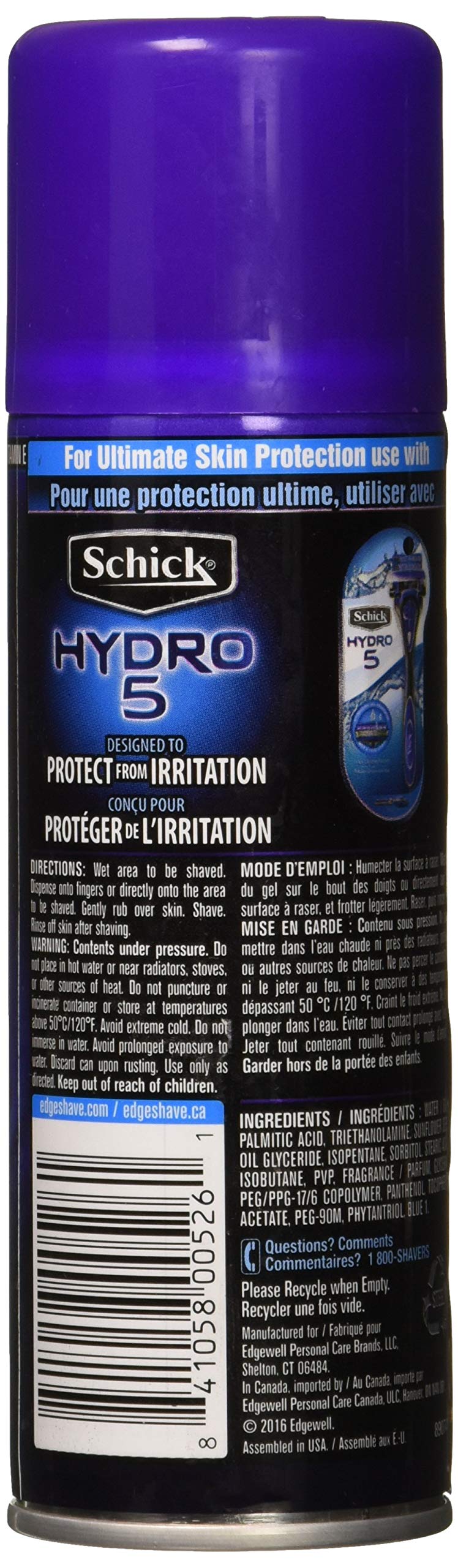 Edge Extra Moisturizing Shave Gel for Men, 7 Ounce