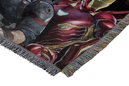 Marvel's Avengers, "Find Them" Woven Tapestry Throw Blanket, 48" x 60", Multi Color