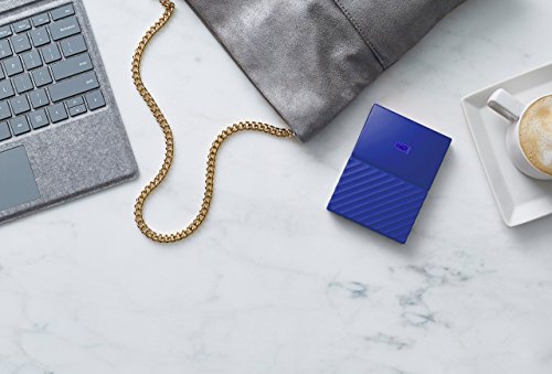 WD 1TB Blue My Passport Portable External Hard Drive - USB 3.0 - WDBYNN0010BBL-WESN (Renewed)