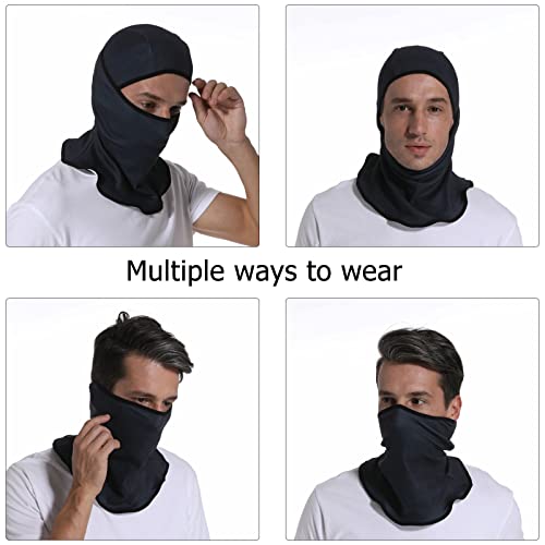 Balaclava Face Mask Men Ski Mask with Beanie Design Motorcycle Cool Skull Sheisty Ghost Mask (SXR-04locomotive Gear ) Black