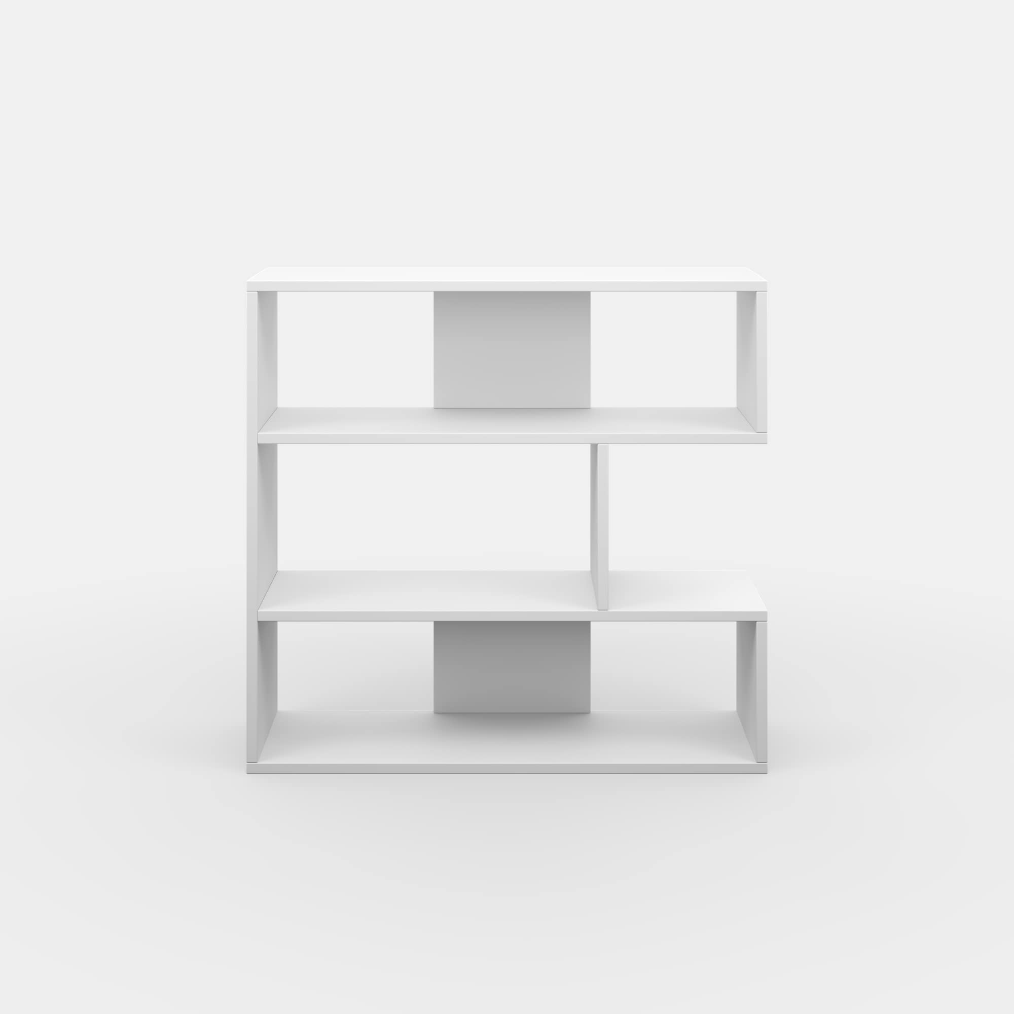 Ada Home Décor Beethoven Bookcase, 35.04'' x 46.3'' x 11.81'', White &