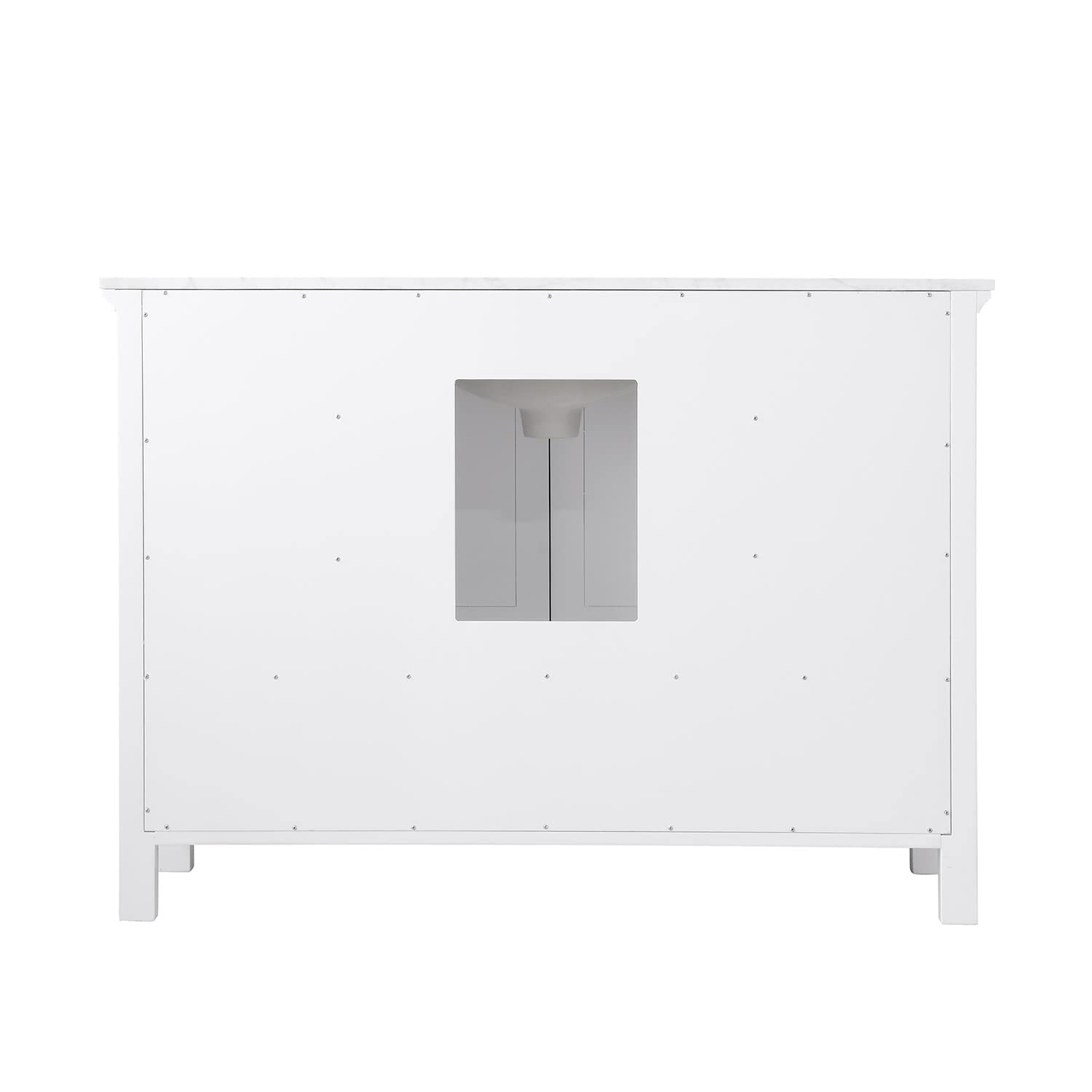 Altair Design Isla 48" Marble Countertop Single Vanity w/o Mirror Gray