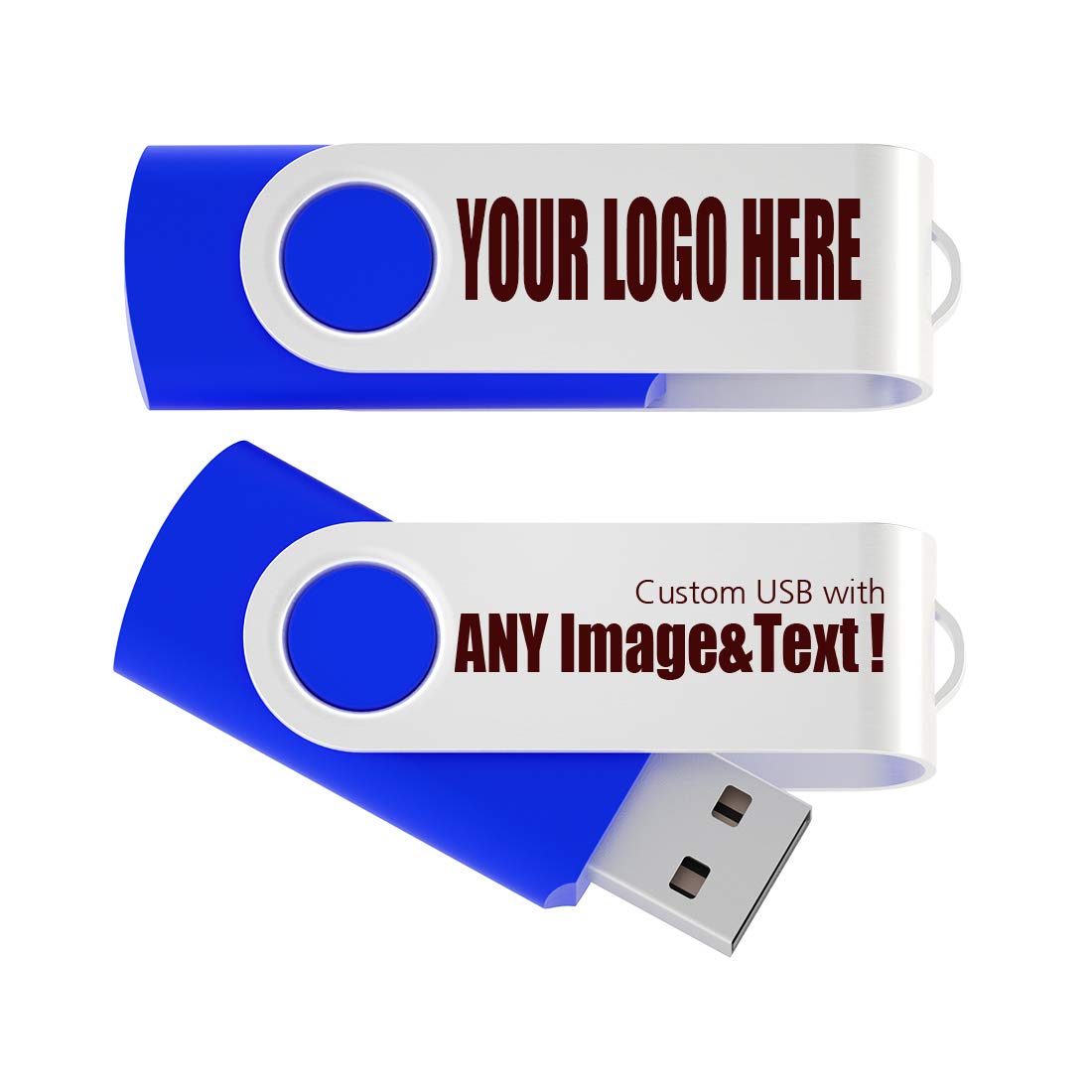 MEINAMI Customized USB Flash Drive in Box Thumb Drive Personalized Memory Stick 4GB 25 Pack