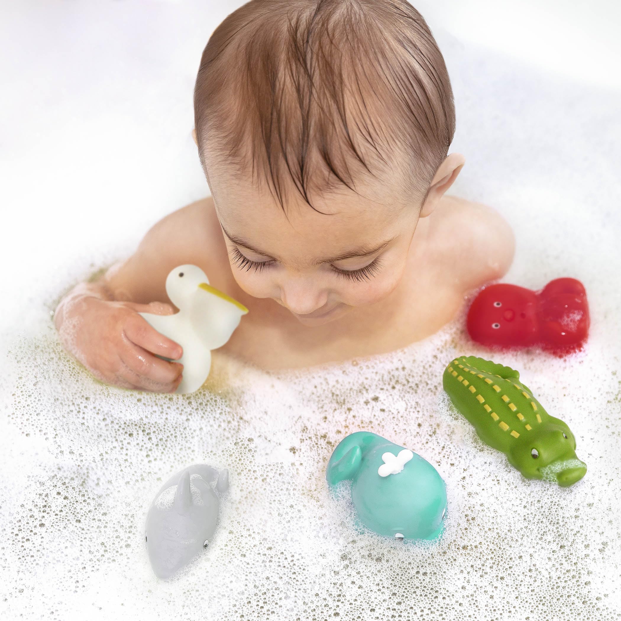 Battat – Assorted Bath Toys – 9Pcs Animal Squirters – Water Squirt Toys – Bath & Pool – 10 Months + – Bath Buddies (9Pcs)