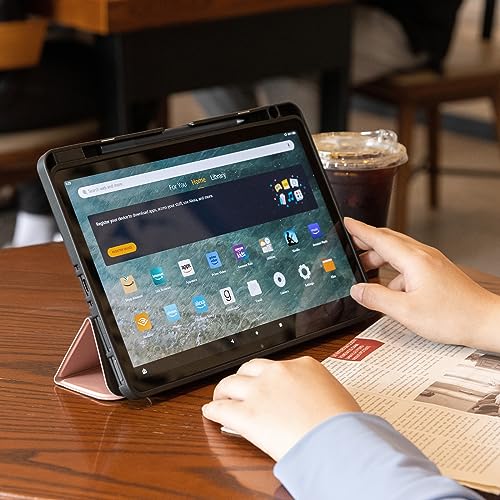 CoBak Case for All-New Amazon Fire Max 11 Tablet 2023 Release with Built-in Pencil Holder - Ultra Slim Smart Cover with Auto Wake/Sleep