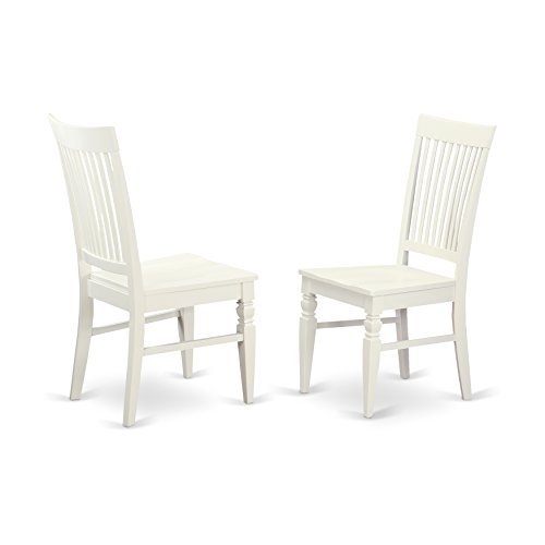 East West Furniture AVWE5-LWH-W Dining Table Set, 5 Pieces