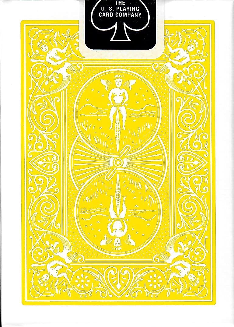 Bicycle Rider Back Yellow Deck
