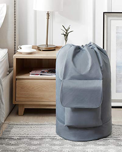 YOUDENOVA Backpack Laundry Bag with Padded Adjustable Shoulder Strap and Pocket for College Dorm, Durable Oxford Backpack Hamper Bag with Drawstring Closure for Travel, Camping, XL