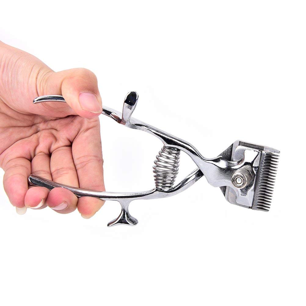 QWQ69 Barber Tools Hand Hair Clippers Manual Metal Portable Trimmer Cutter