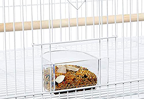 Lot of 6 Aviary Breeding Bird Finch Parakeet Aviary Canary Lovebird Budgie Flight Cage 24"x16"x16"H (White)