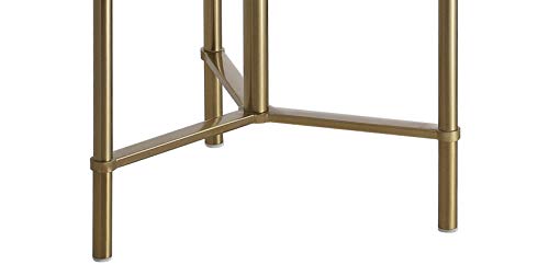 JONATHAN Y JYL3059A Charles 59" Metal/Glass LED Side Table and Floor Lamp Contemporary,Transitional for Bedrooms, Living Room, Office, Reading, Brass