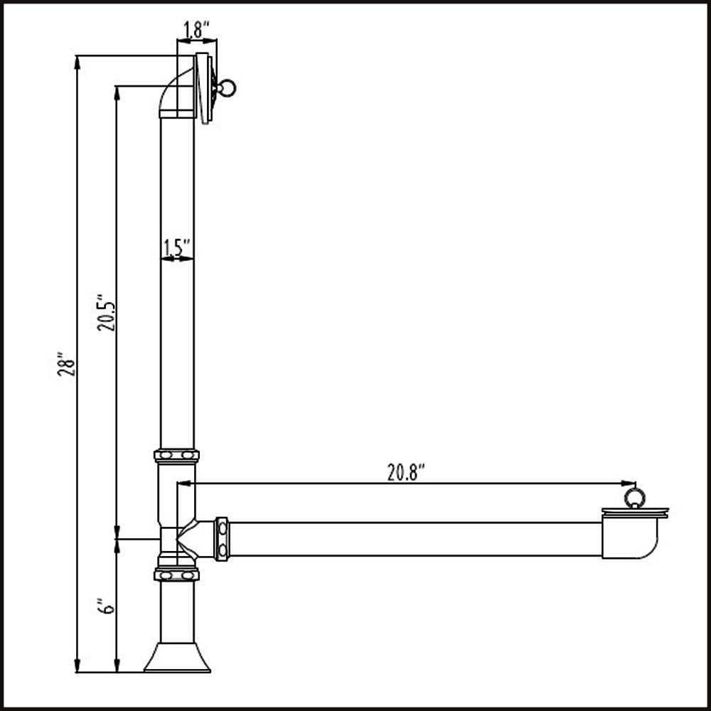 67" Acrylic Slipper Clawfoot Tub & Brushed Nickel Complete Deck Mount Plumbing Package- "Miller"