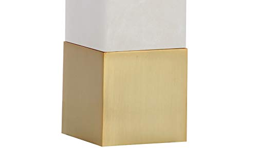 JONATHAN Y JYL5009A Jeffrey 29" Metal/Marble LED Table Lamp Contemporary Transitional Bedside Desk Nightstand Lamp for Bedroom Living Room Office College Bookcase LED Bulb Included, Brass Gold/White