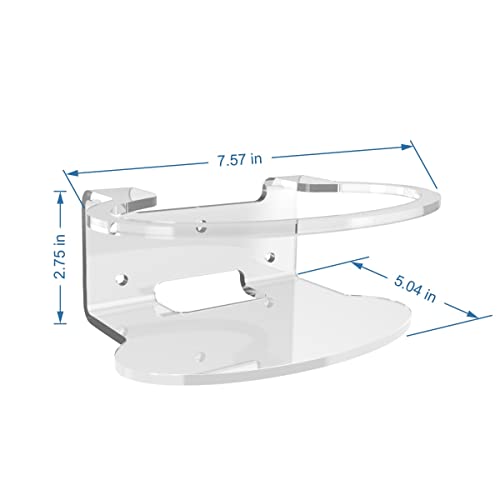 HomeMount for Netgear Orbi Wall Mount - Wall Mounting Bracket Kit Compatible with Orbi Tri-Band Router,Satellite,RBS50,LBR20,RBK50V,RBK23,RBK50,RBS20,AC2200,AC3000 (Clear 2Pack)