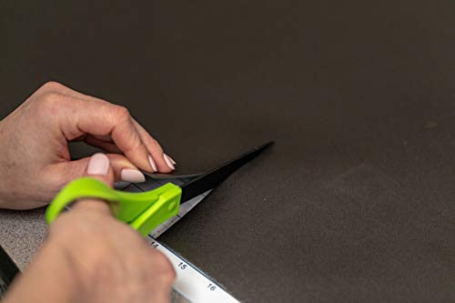 Duck - 284148 Non-Adhesive Shelf Liner Solid Grip EasyLiner, 20-inch x 6 Feet, Black