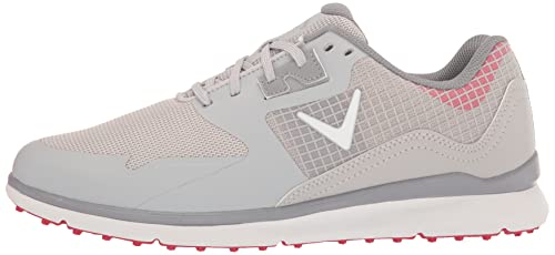 Callaway Men's Oceanside v2 Golf Shoe, Grey/Red, 10.5 Wide