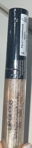Palladio Lip Gloss, Non-Sticky Lip Gloss, Contains Vitamin E and Aloe, Offers Intense Color and Moisturization, Minimizes Lip Wrinkles, Softens Lips with Beautiful Shiny Finish, Champagne