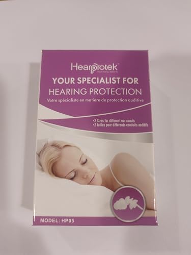 Hearprotek Sleeping Ear Plugs,2 Pairs Ear Plugs (32db & 30db) Ultra Soft Noise Reduction and Hearing Protection earplugs for Side Sleepers, snoring, Travel, Working, Safety (Pink)