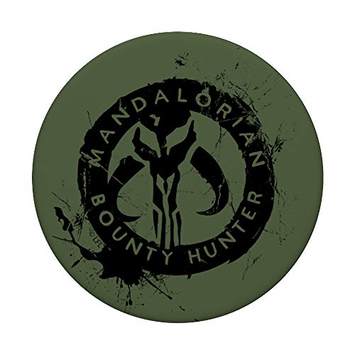 Star Wars The Mandalorian Paint Splatter Emblem PopSockets PopGrip: Swappable Grip for Phones & Tablets