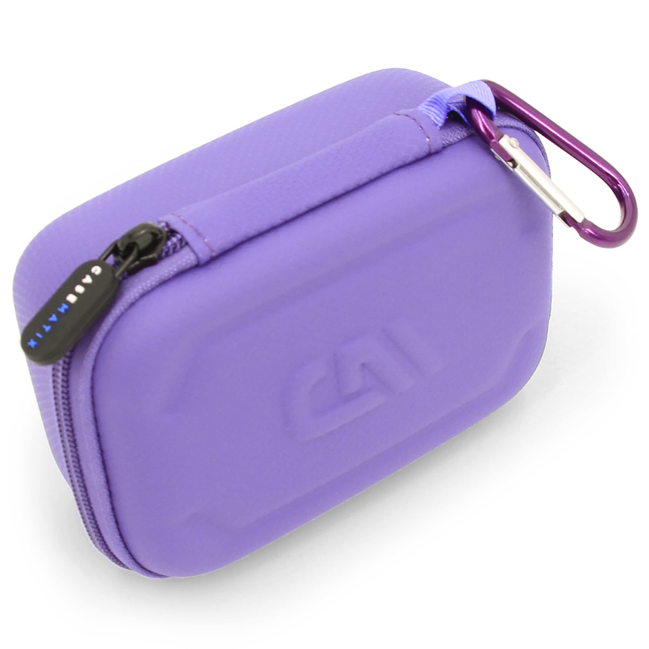 CASEMATIX Retro Handheld Game Console Case Compatible with HigoKids QS4 Portable Retro Video Game Player, Mademax RS-1 Console, E-MODS Arcade Pocket Player and More Up to 4.75", Purple Case Only