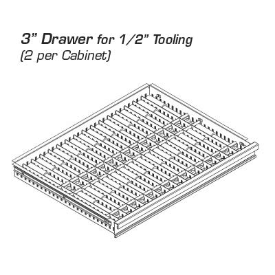 Versatility - 8 Drawer Turret Tooling Cabinet with Mobile Base, VT-22000