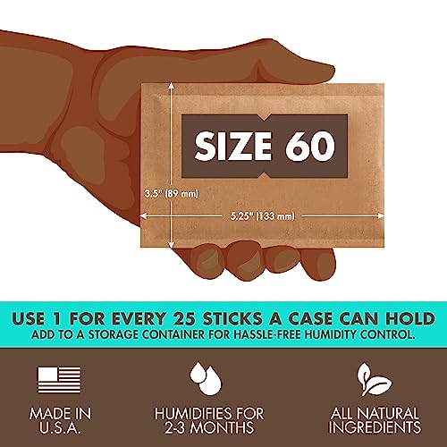 Boveda 72% Two-Way Humidity Control Packs For Wood Humidifier Boxes β 12 Pack β Moisture Absorbers β Humidifier Packs β Individually Wrapped Hydration Packets