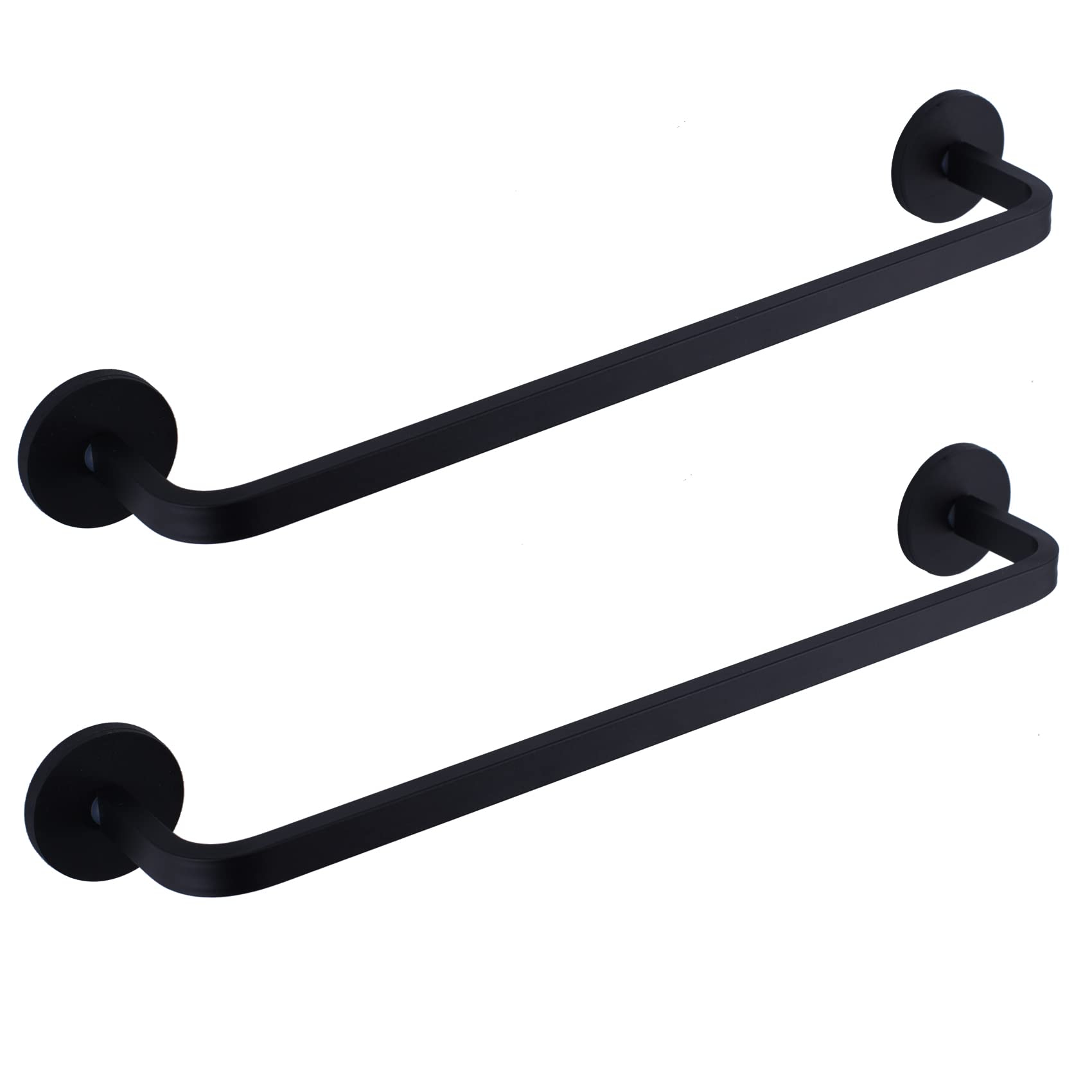 LEKUSHA 2 Pieces Magnetic Towel Bar for Refrigerator, Magnetic Towel Holder Towel Hook Hanger for Fridge, Kitchen Stove, Oven, Dishwasher, Sink Laundry Washing Machine Black