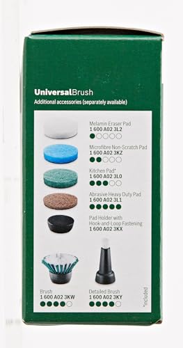 Bosch Kitchen Pad for Electric Cleaning Brush UniversalBrush (3 Pieces Included, in Carton Packaging)