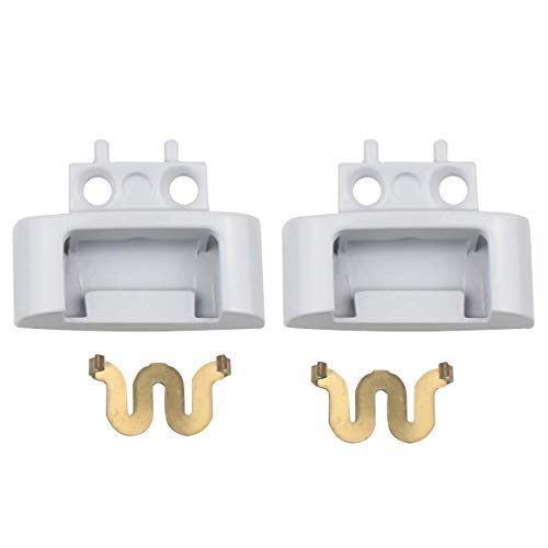 Replacement Headband Hinge Clip Cover + Pin Repair Parts Kits Set Accessories Fit for Beats Solo3 Wireless Solo2 Wireless Over-Ear Headphones (White)