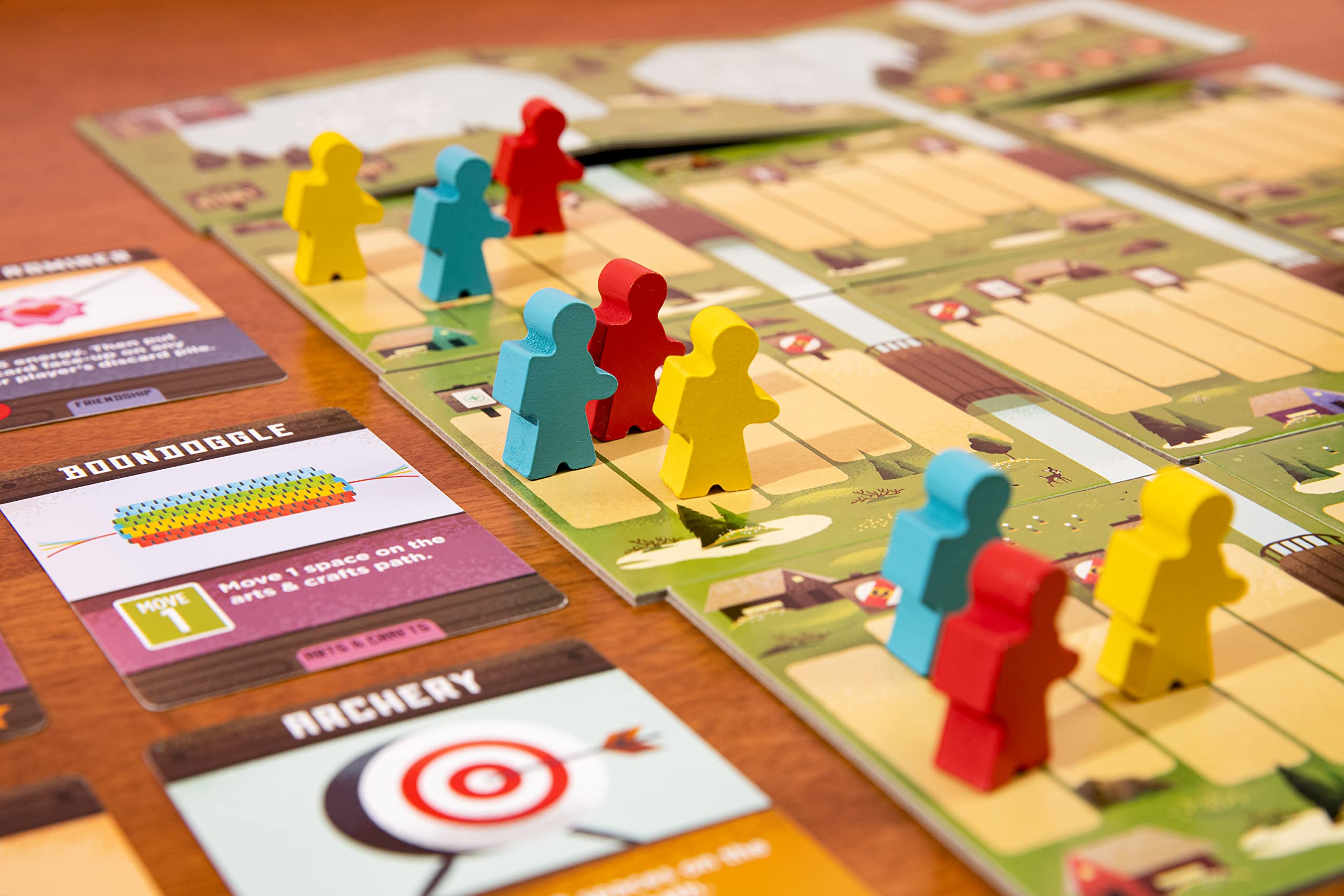 Buffalo Games - Summer Camp - Competative Family Game Night Game - Deck Building Racing Game - Classic Summer Camp Activities - Ages 10 and Up