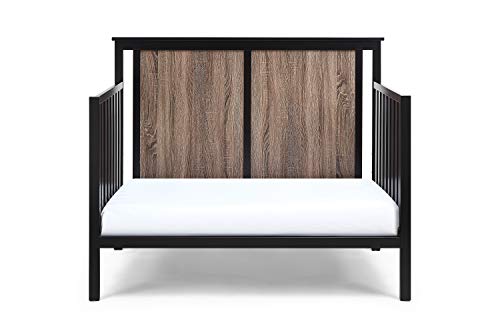 Suite Bebe Connelly 4 in 1 Convertible Crib in Black with Vintage Walnut